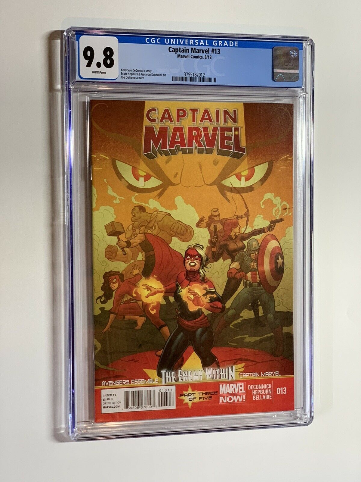 Captain Marvel 13 cgc 9.8 wp 2013 | Comic Books - Modern Age, Marvel ...