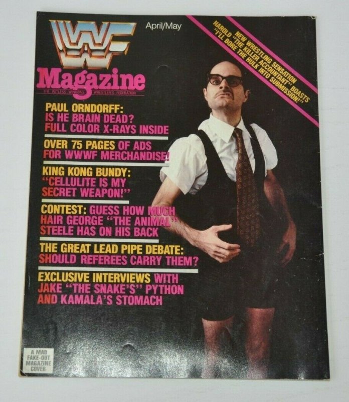 Mad Magazine Wrestling Edition March 1992 WWF WWE WCW Vintage Hulk ...