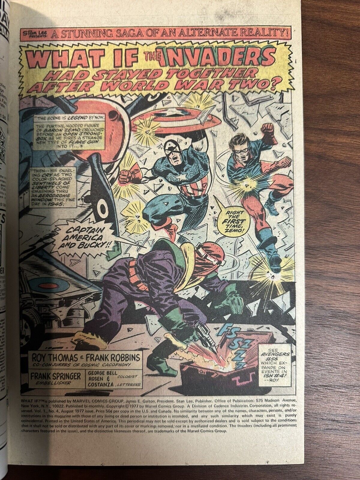 What If #4 VF+ The Invaders Had Stayed Together After World War Two ...