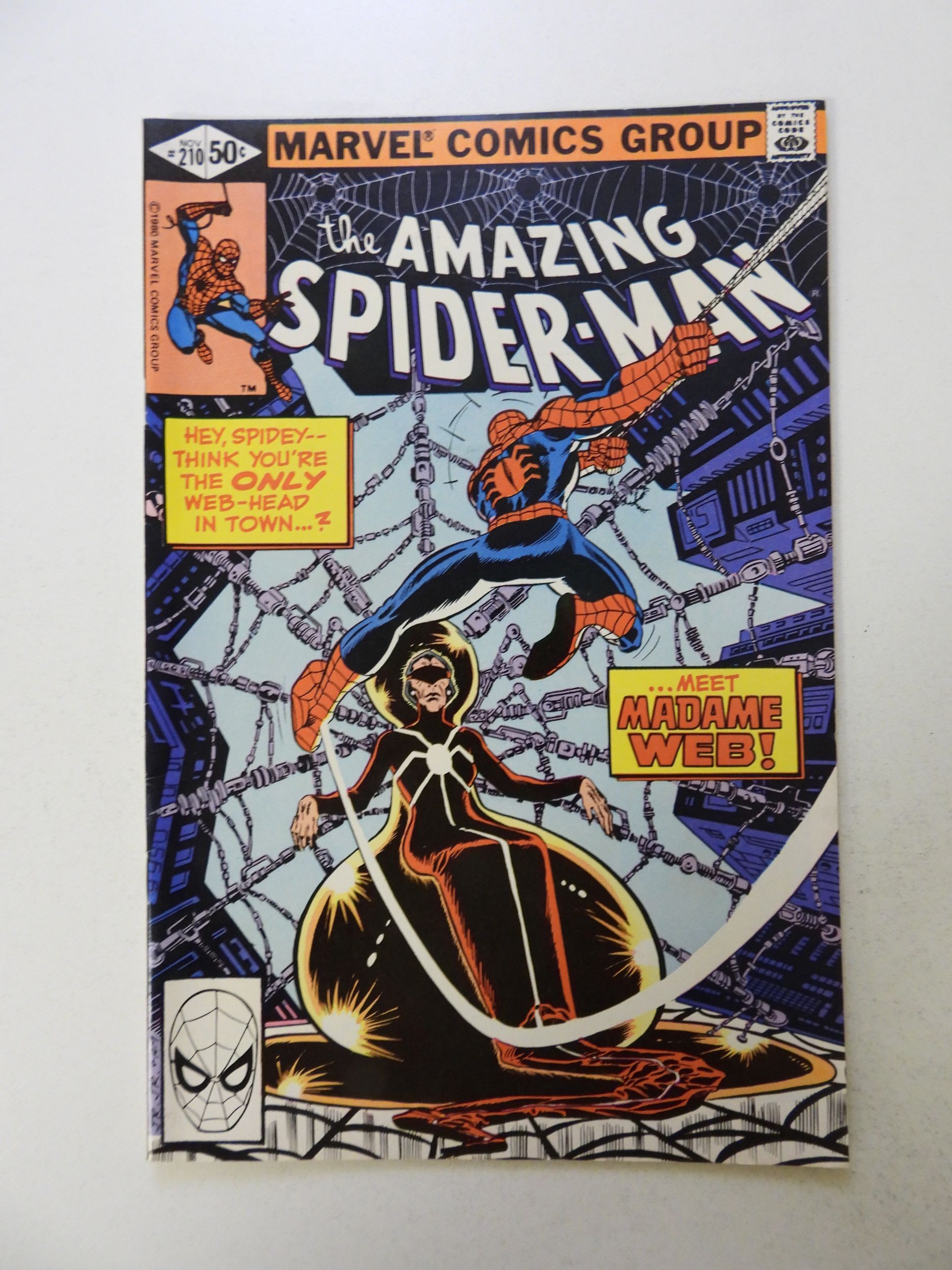 The Amazing Spider-Man #210 1st appearance of Madame Web VF- condition ...