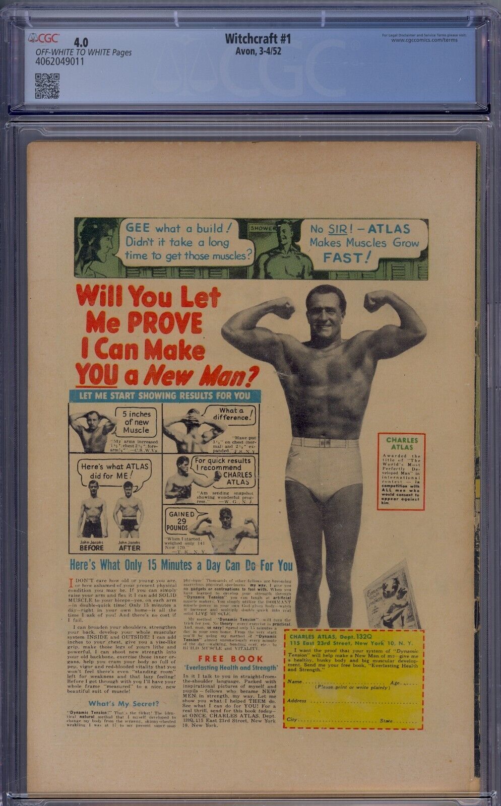 Witchcraft #1 CGC 4.0 George Roussos Pre-Code Horror | Comic Books ...