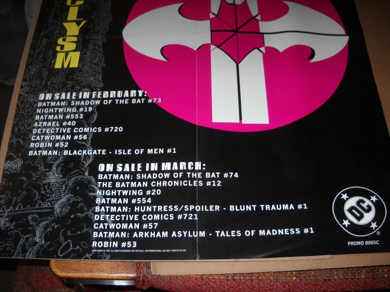 1998 Batman Cataclysm Two-Sided Poster 17 x 22 | Comic Collectibles ...