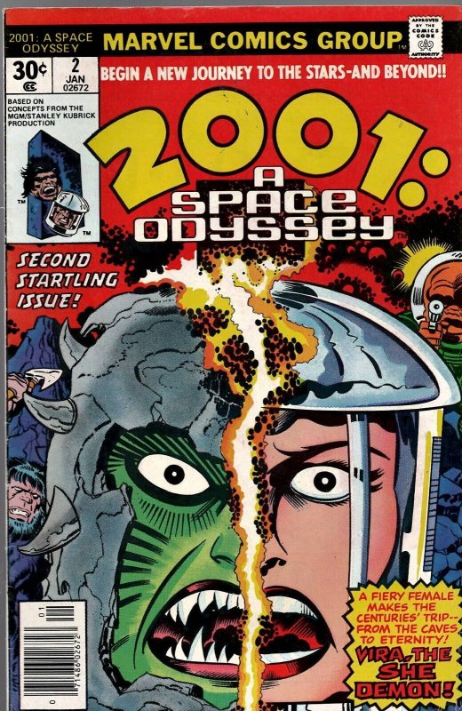 2001 A Space Odyssey #2 VINTAGE 1977 Marvel Comics | Comic Books ...