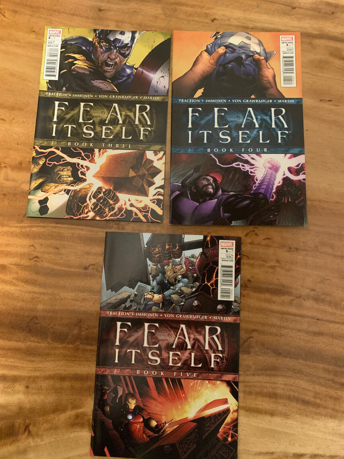 Fear Itself Book 1 - 5, New Avengers Thor Captain America Thunderbolts ...