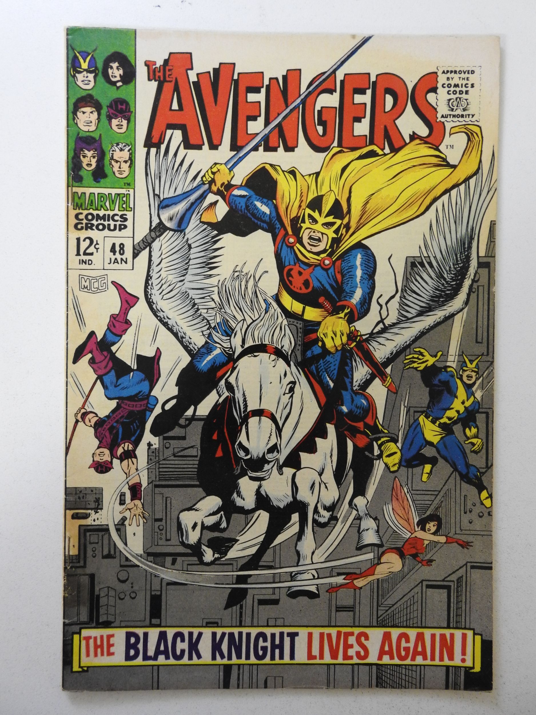 The Avengers #48 (1968) VG+ Cond tape stain on staples on cover and ...