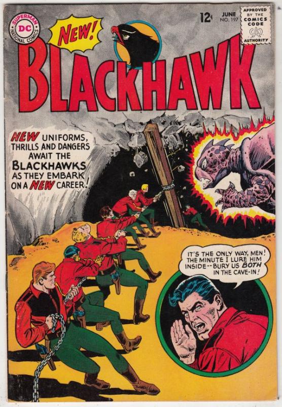 Blackhawk #197 (Jun-64) VF/NM High-Grade Black Hawk, Chop Chop, Olaf ...