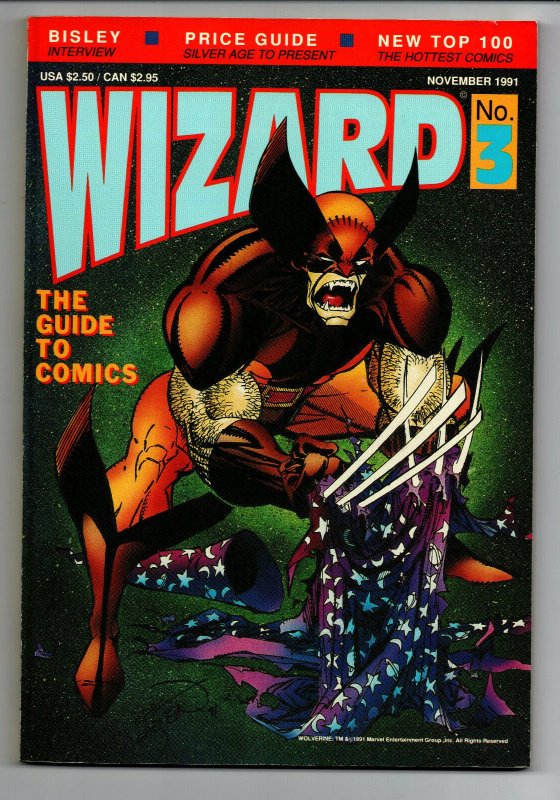 Wizard Magazine #3 - with Ghost Rider fold out poster - 1991 - (-NM ...