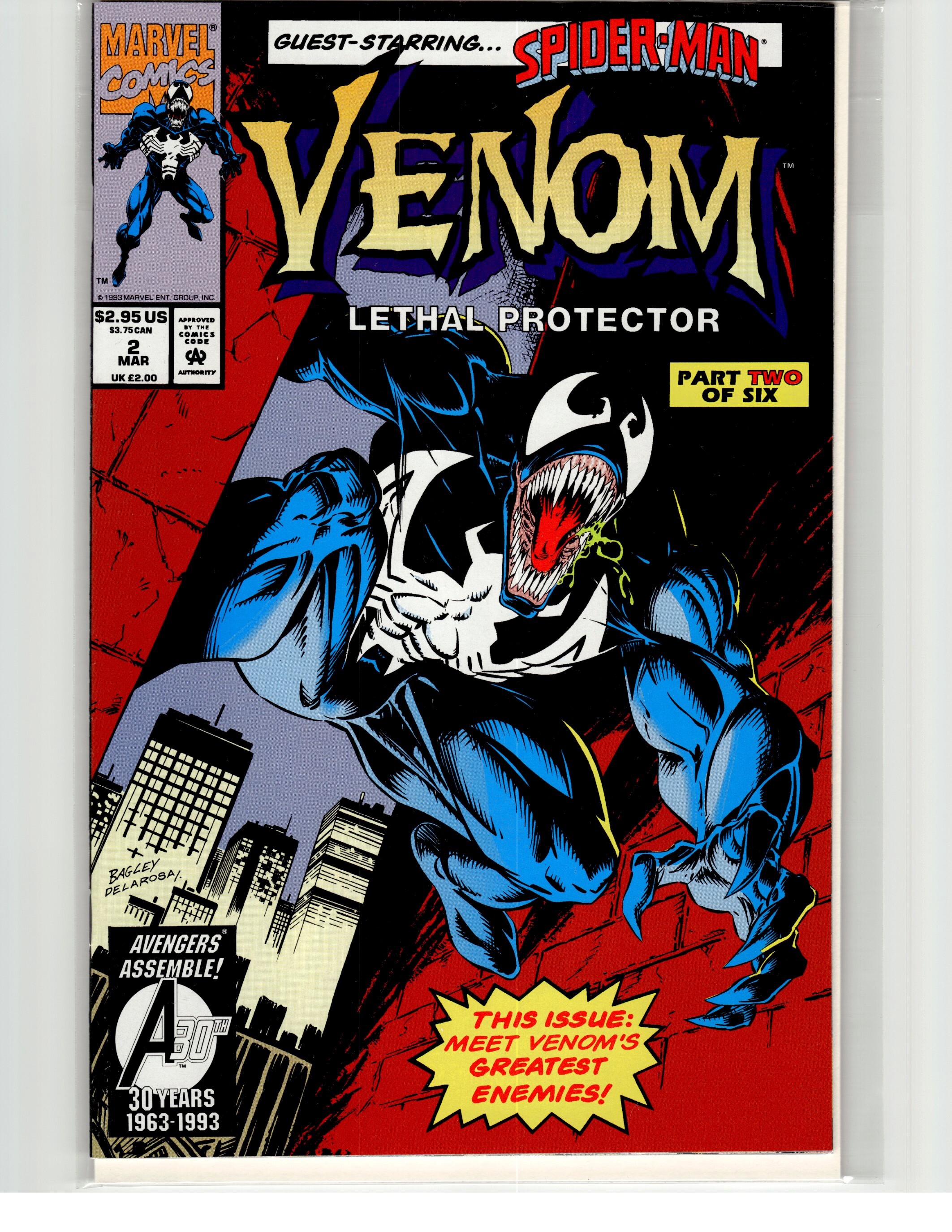 Venom: Lethal Protector #2 (1993) Venom [Key Issue] | Comic Books ...