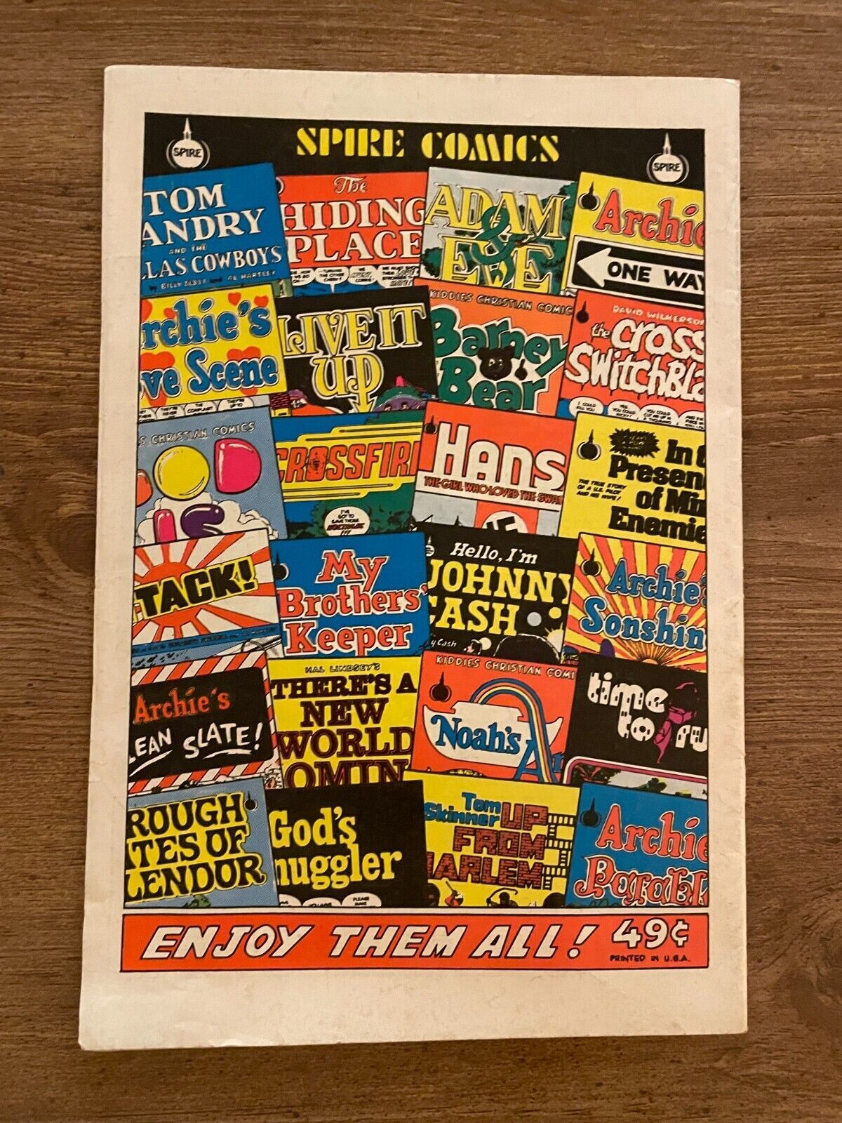 Archie's Parables Spire Christian Comics Comic Book Al Hartley VF ...