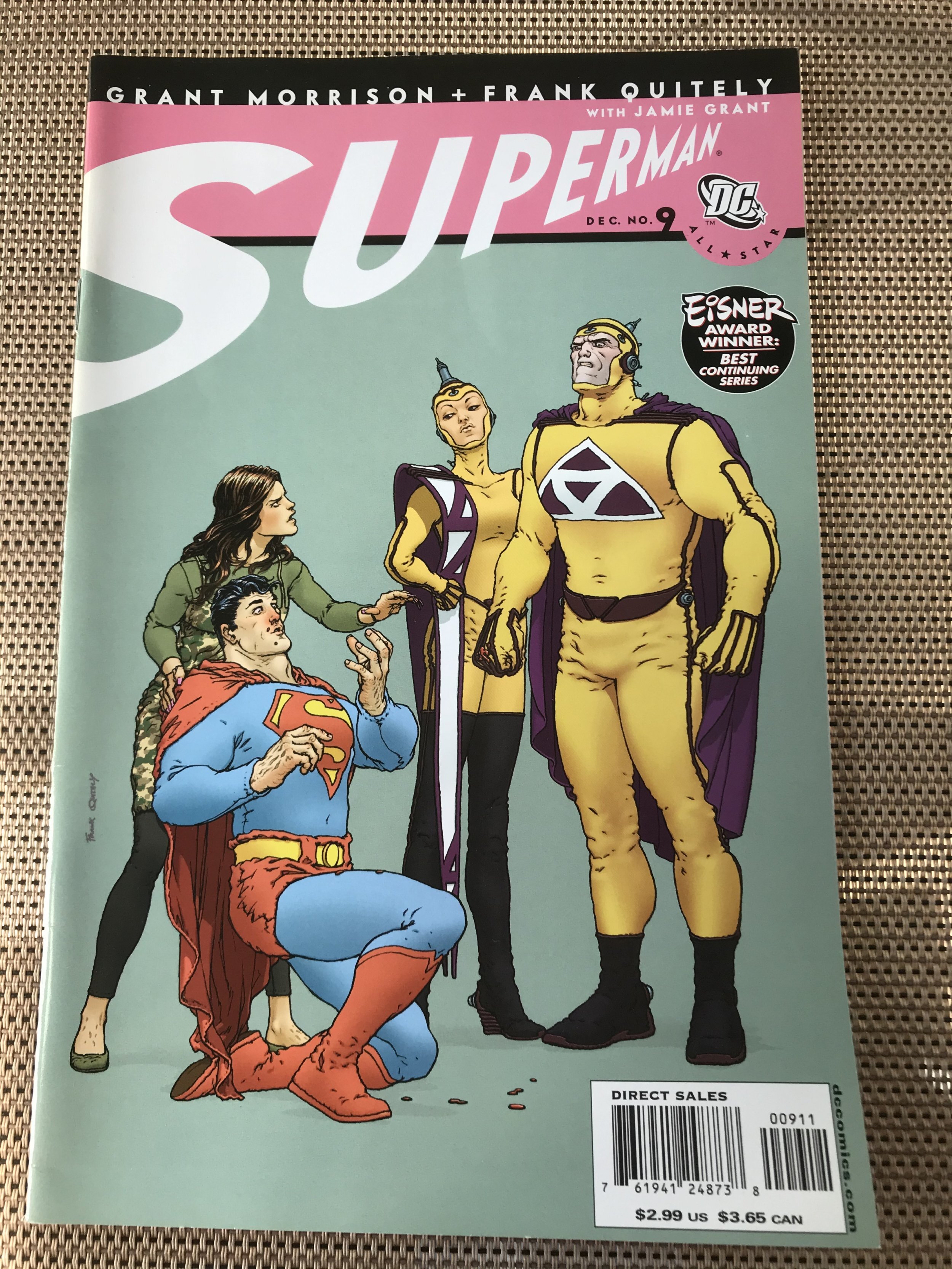 ALL-STAR SUPERMAN #9 : DC 12/07 NM-; Grant Morrison, Quitely art / HipComic