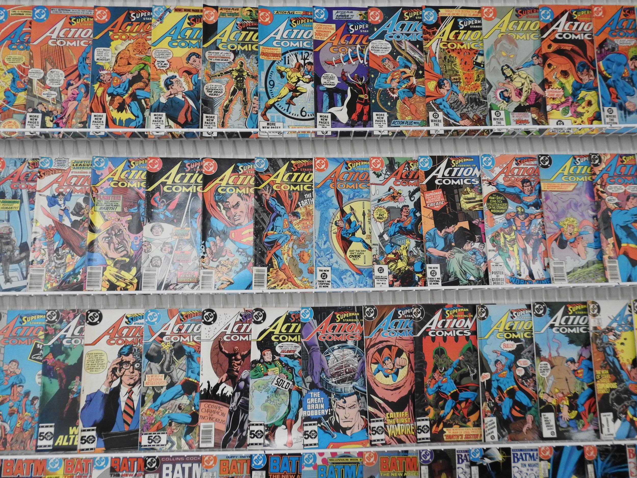 Huge Lot of 190+ Comics W/ Action Comics, Batman, Marvel Two-In-One ...