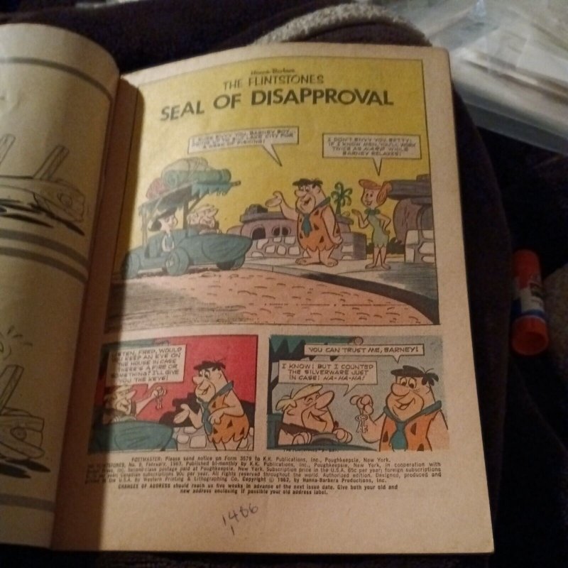 The FLINTSTONES #9 gold key comics 1963 silver age Hanna Barbera ...