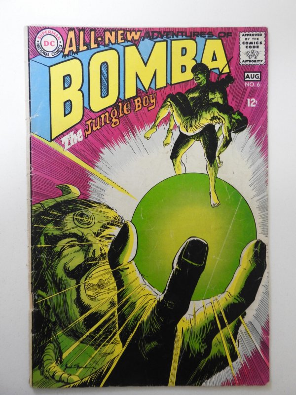 Bomba the Jungle Boy #6 (1968) VG- Condition! Cover detached bottom ...