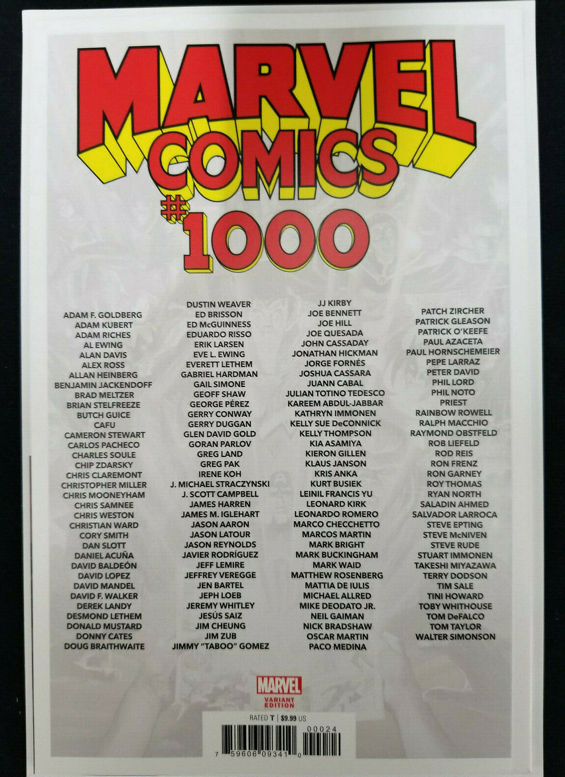 Marvel Comics 1000 1:100 Hidden Gem ~ George Perez Variant Cover 2019 ...