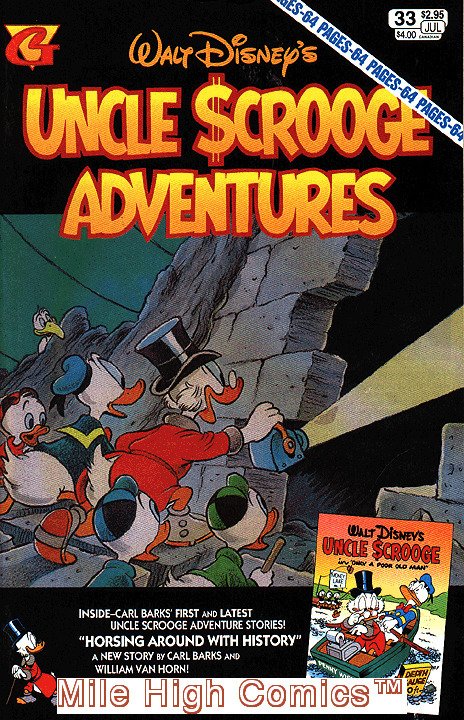 UNCLE SCROOGE ADVENTURES (1987 Series) #33 Very Good Comics Book ...