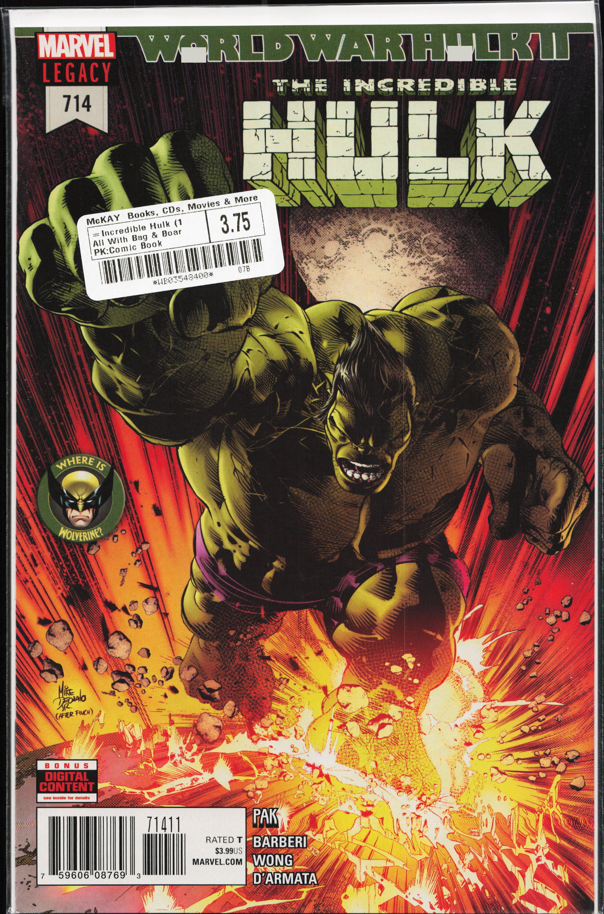 Incredible Hulk #714 (2018) Hulk | Comic Books - Modern Age, Marvel ...
