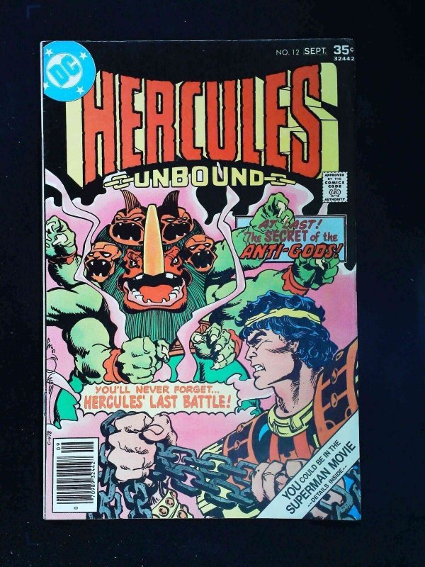 Hercules Unbound #12 Dc Comics 1977 Fn/Vf Newsstand | Comic Books ...