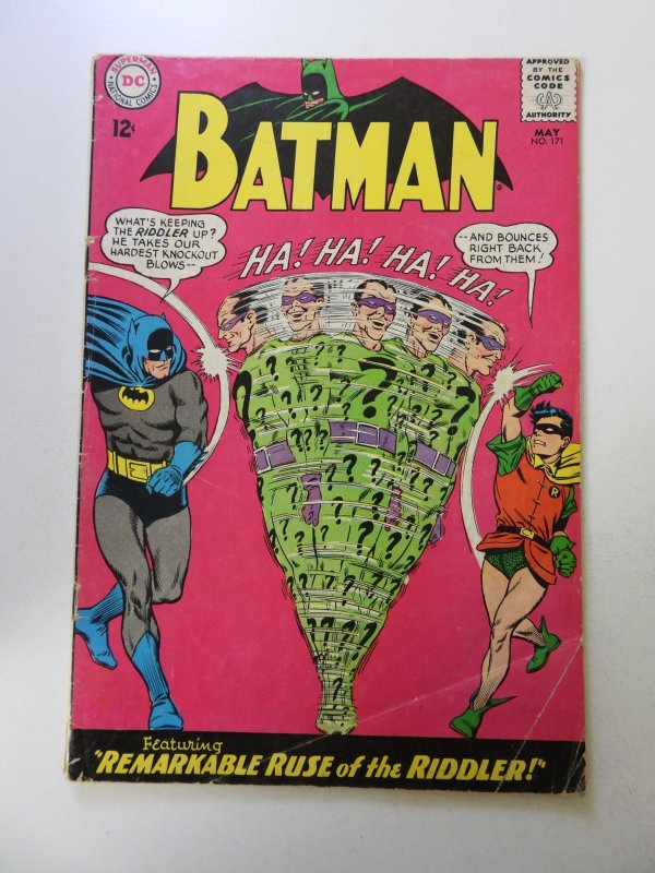 Batman #171 (1965) 1st silver age appearance of The Riddler VG- see ...