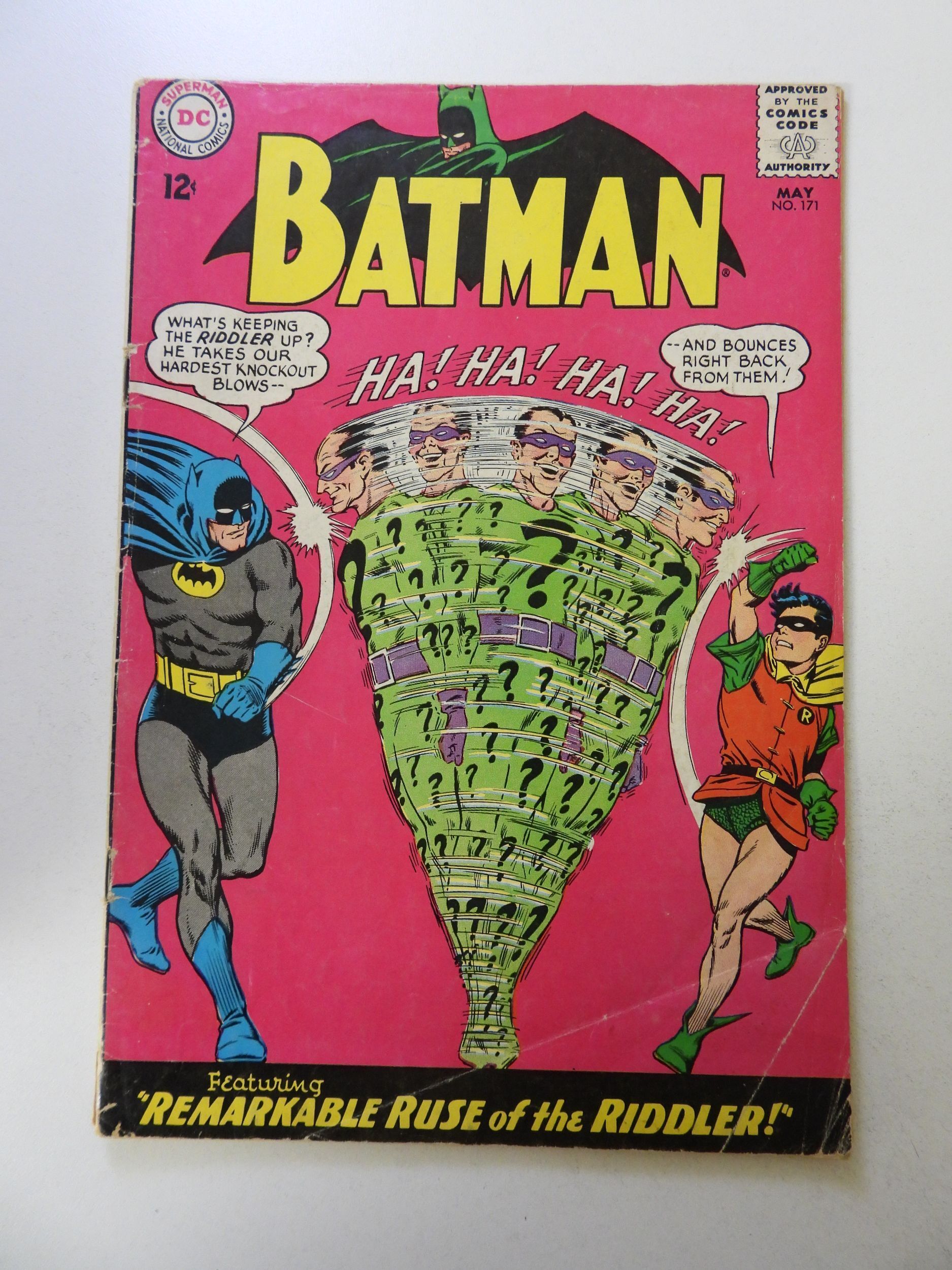 Batman #171 (1965) 1st silver age appearance of The Riddler VG- see ...