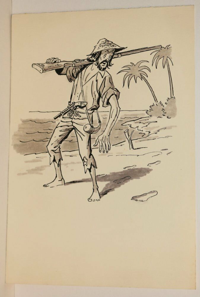 Robinson Crusoe Book Illo art by George Papp | Comic Collectibles ...