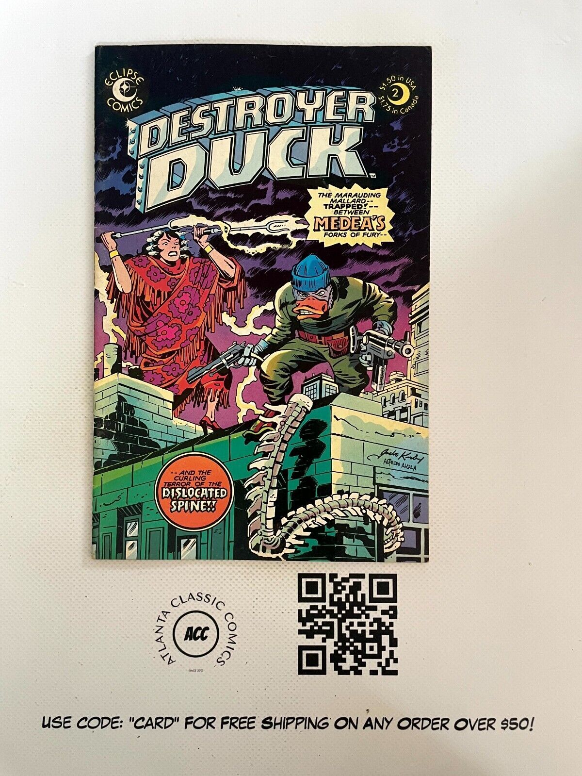 Destroyer Duck # 2 NM- Eclipse Comic Book Jack Kirby Cover Art 15 J891 ...