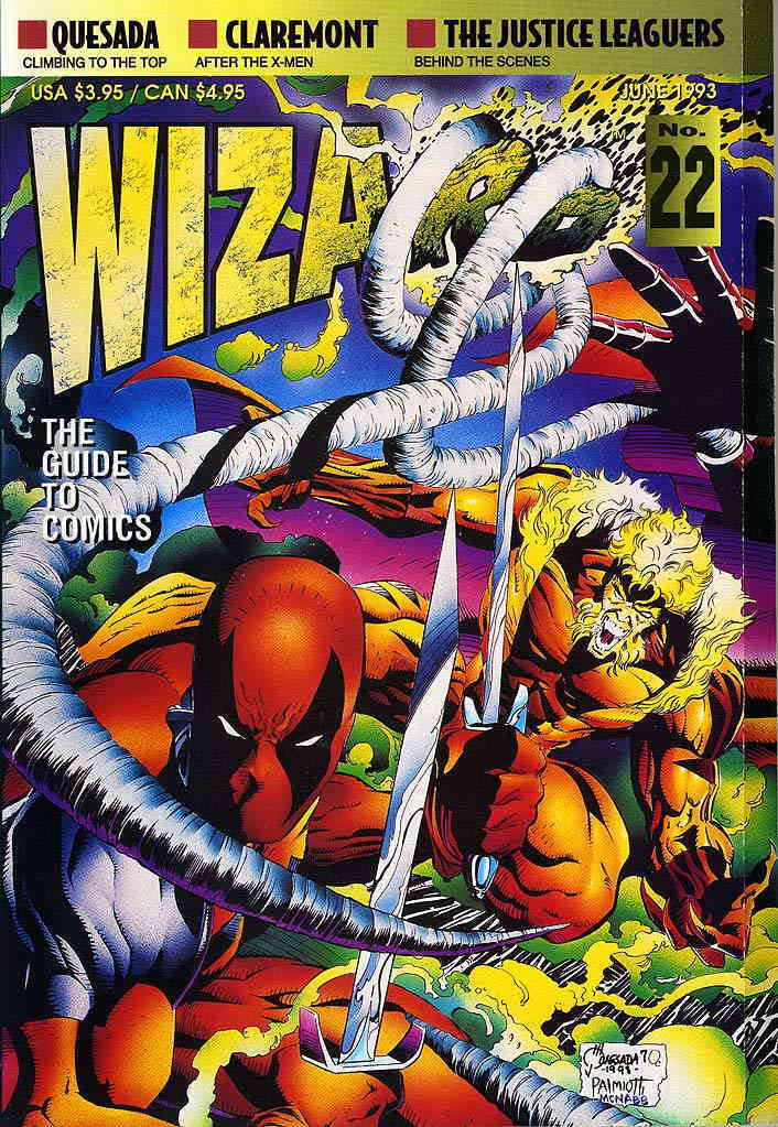 Wizard: The Comics Magazine #22 FN ; Wizard | with Deadpool poster ...