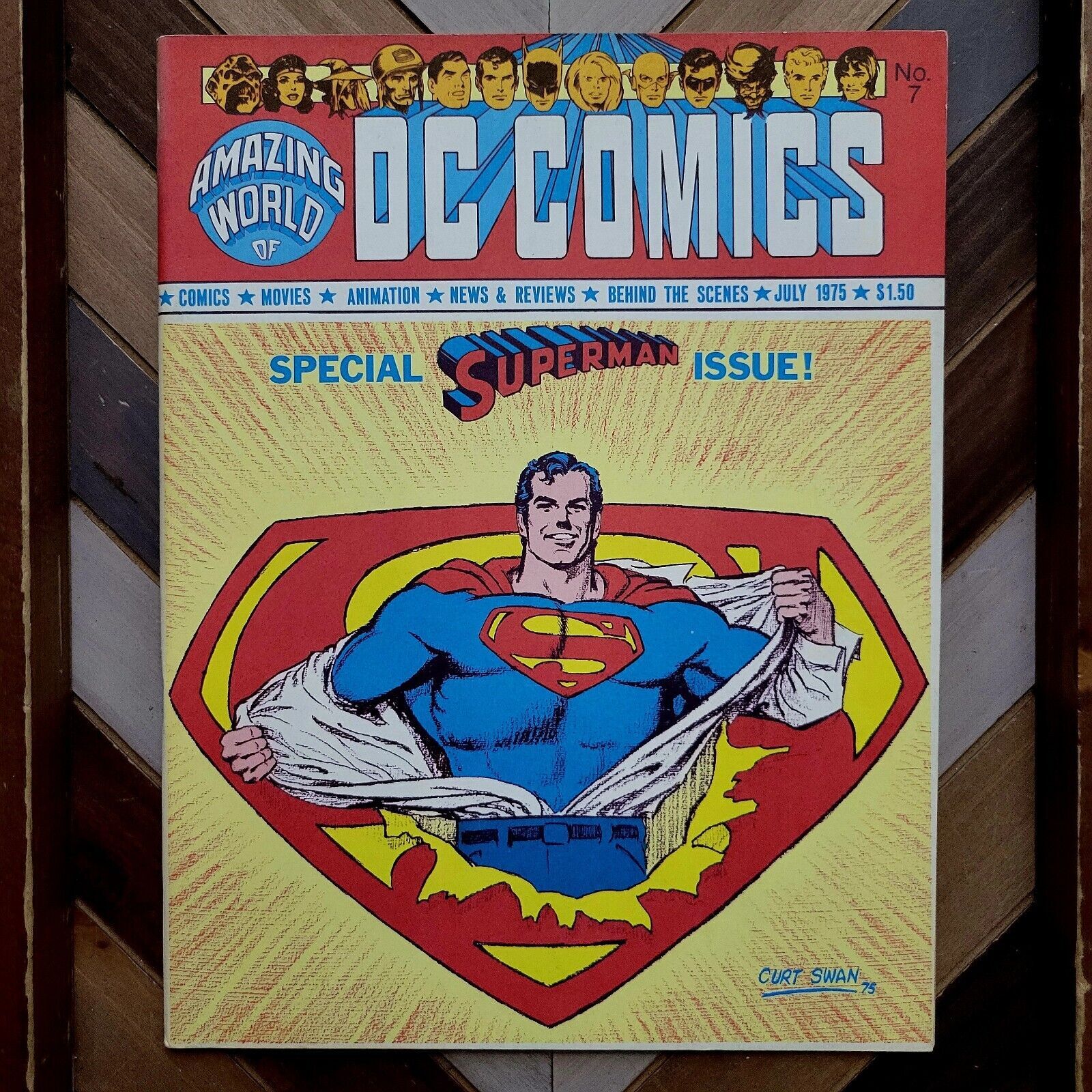 AMAZING WORLD of DC COMICS #7 NM- (DC 1975) SUPERMAN Special | Curt ...