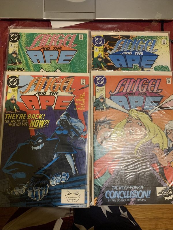 ANGEL AND THE APE #1-4 * DC Comic Lot * 4 Comics - 1 2 3 4 - 1991 Mini ...
