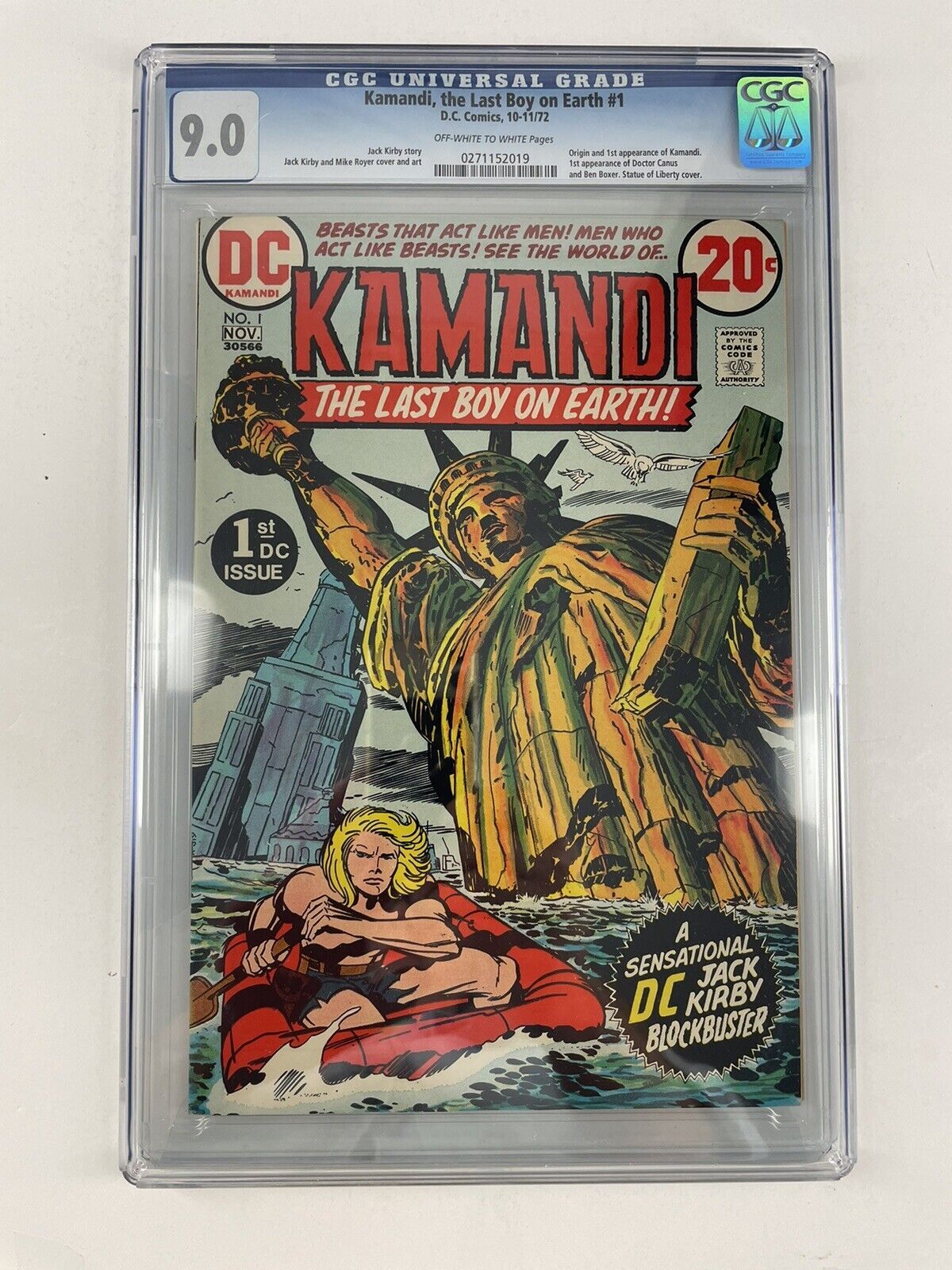 Kamandi, the Last Boy Earth #1 CGC 9.0 ?Origin and 1st app ?Kirby cover ...