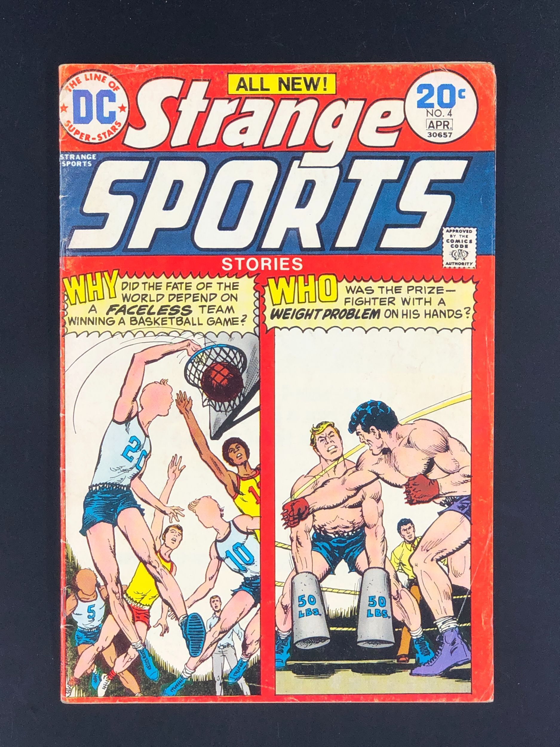 Strange Sports Stories #4 (1974) VG+ BASKETBALL BOXING | Comic Books ...