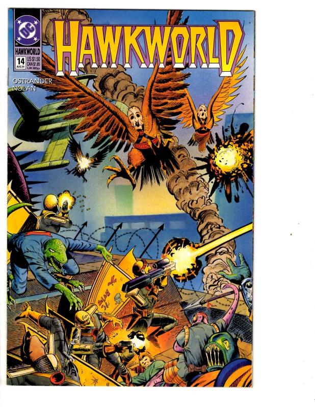 8 Hawkworld DC Comic Books # 1 14 15 16 18 21 22 29 Hawkman Wonder ...