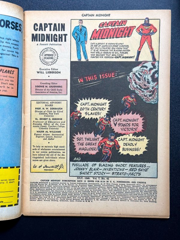 Captain Midnight #42 (1946) Golden Age! War Cover | Comic Books ...
