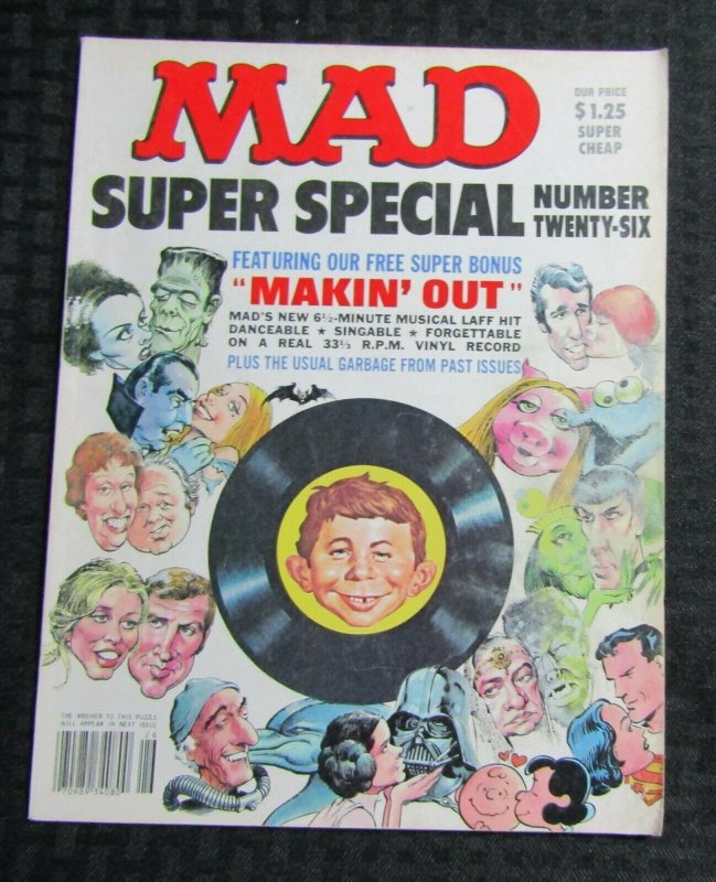 1978 MAD Magazine Super Special #26 VG+ 4.5 Alfred E Neuman / NO FLEXI ...