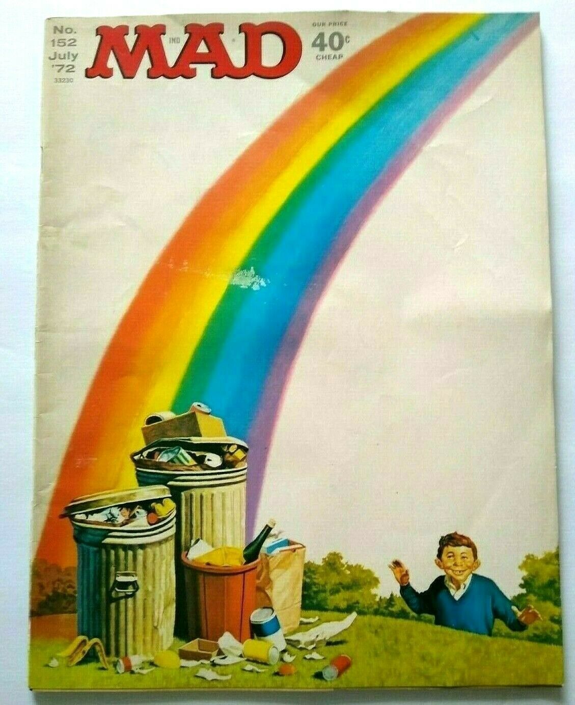 MAD Magazine July 1972 No 152 The French Connection Movie Mannix Archie ...