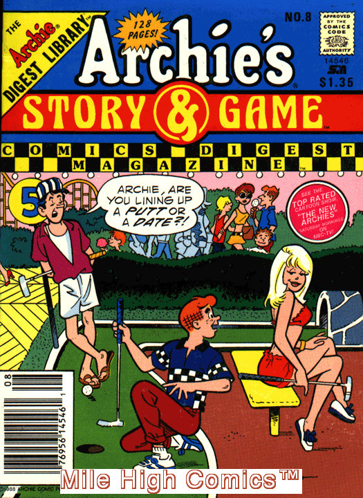 ARCHIE'S STORY AND GAME DIGEST (1986 Series) #8 Very Good Comics Book ...