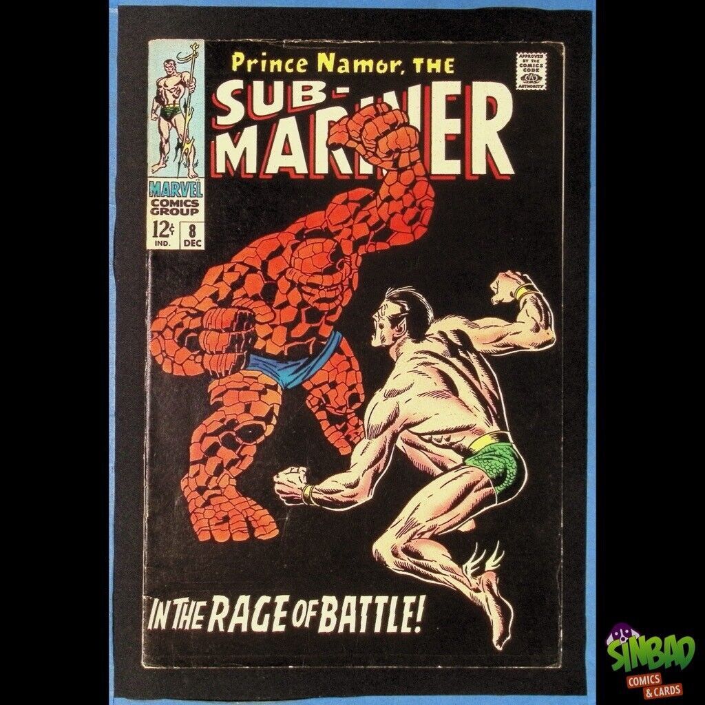 Sub-Mariner, Vol. 1 8A Classic battle Sub-Mariner vs The Thing | Comic ...