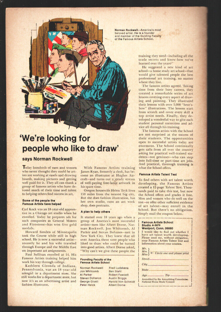 Jughead #157 1968-Jughead falls asleep reading a comic book on this famous co... | Comic Books ...