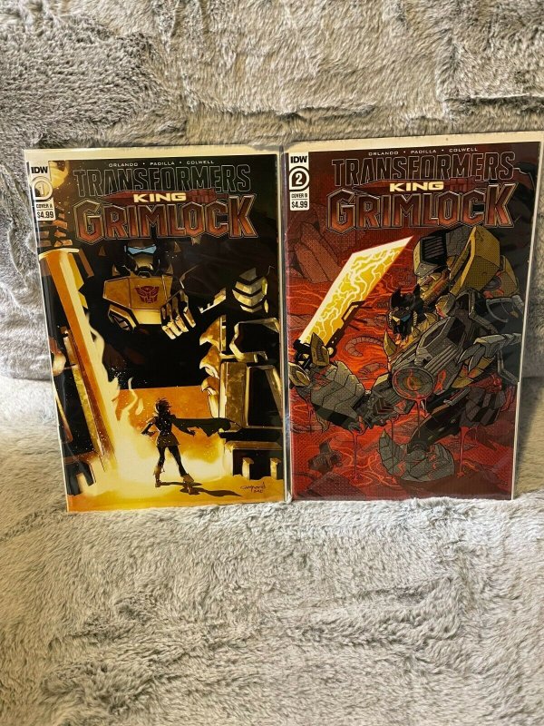 Lot of 2 Transformers King Grimlock #1A 2B IDW Comics | Comic Books ...