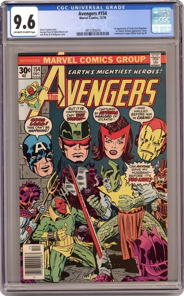 Avengers #154 (Marvel, 1976) CGC 9.6 - KEY | Comic Books - Bronze Age ...