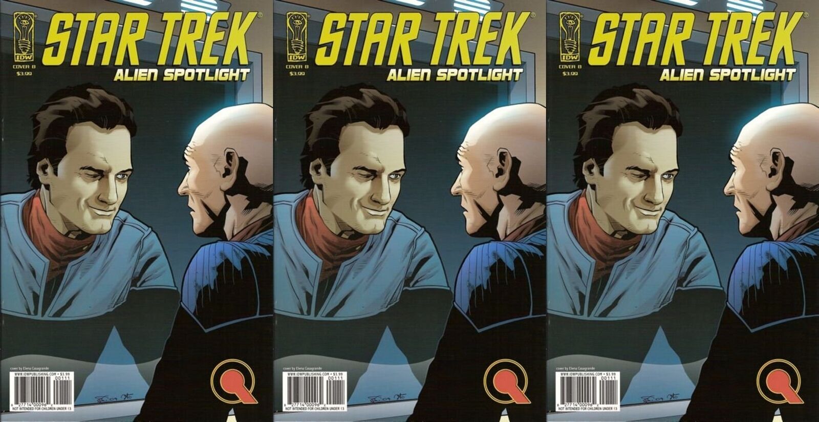 Star Trek: Alien Spotlight Q One-Shot Cover B (2009) IDW Comics - 3 ...