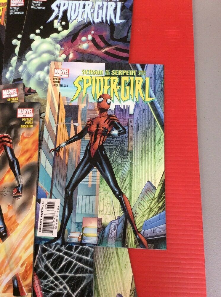 SPIDER-GIRL #54,55,56,57,58,59 Season of the Serpent Set First Benjy ...