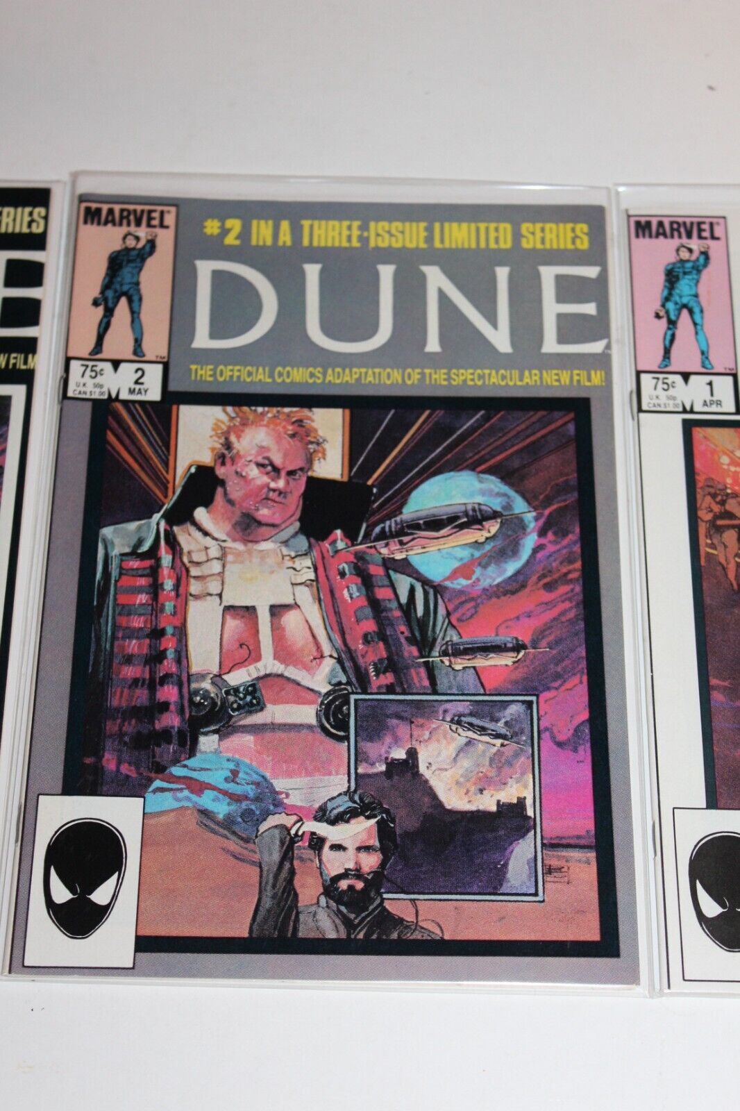 Complete Set Dune 1 2 3 High Grade BOARDED 1985 Marvel Movie Adaptation ...