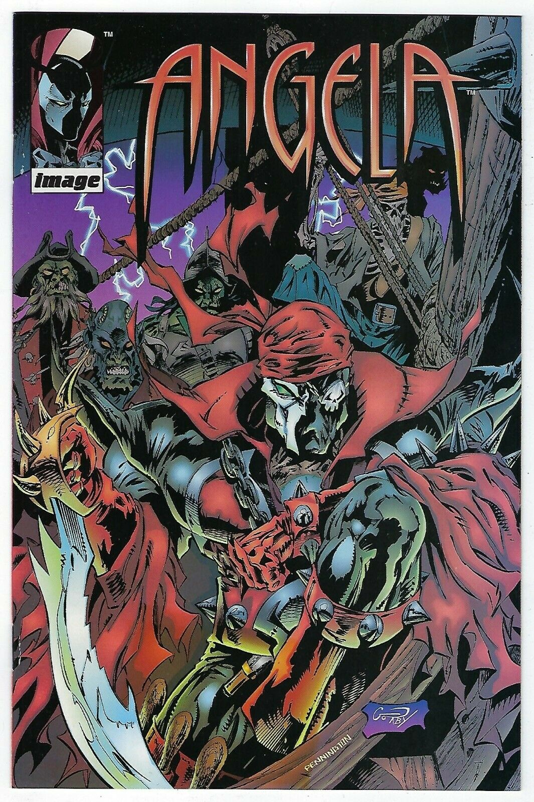 Angela Ocean Of Evil. Vessel Of The Doomed VF+ Image Comics 1995 Pirate ...