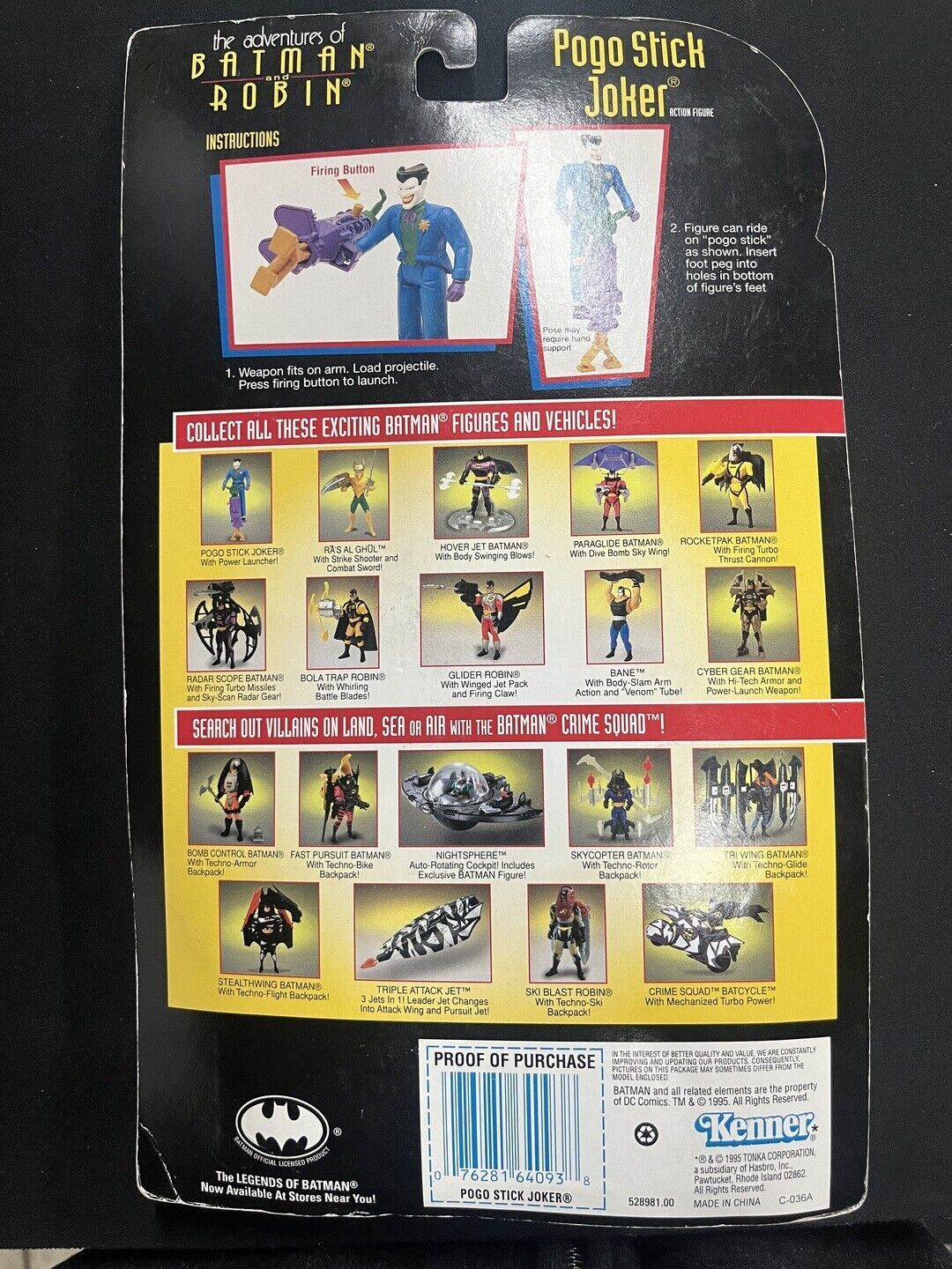 Adventures of Batman & Robin Pogo Stick Joker with Power Launcher ...