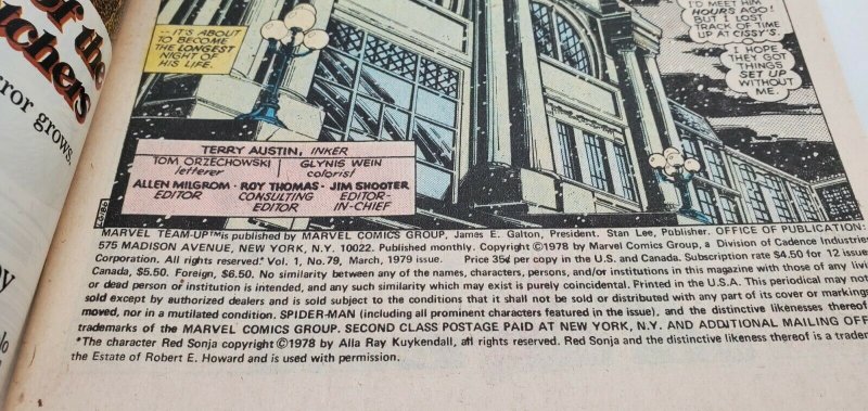 Marvel Team Up #79 (1979) Mary Jane as Red Sonja NM- | Comic Books ...