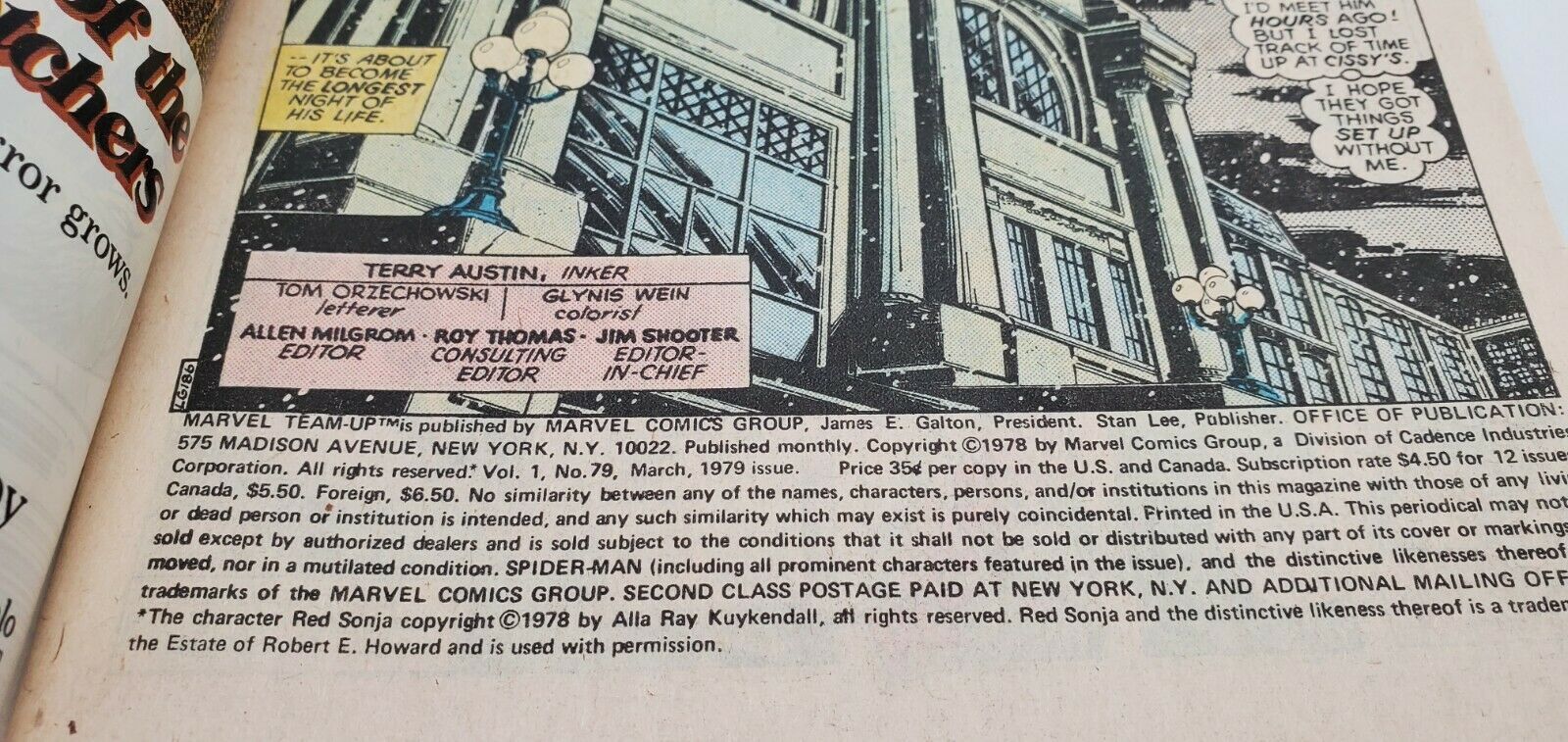 Marvel Team Up #79 (1979) Mary Jane as Red Sonja NM- | Comic Books ...