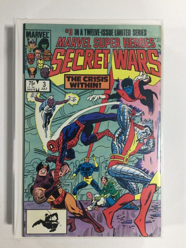 Marvel Super Heroes Secret Wars #3 (1984) VF3B136 VERY FINE VF 8.0 ...