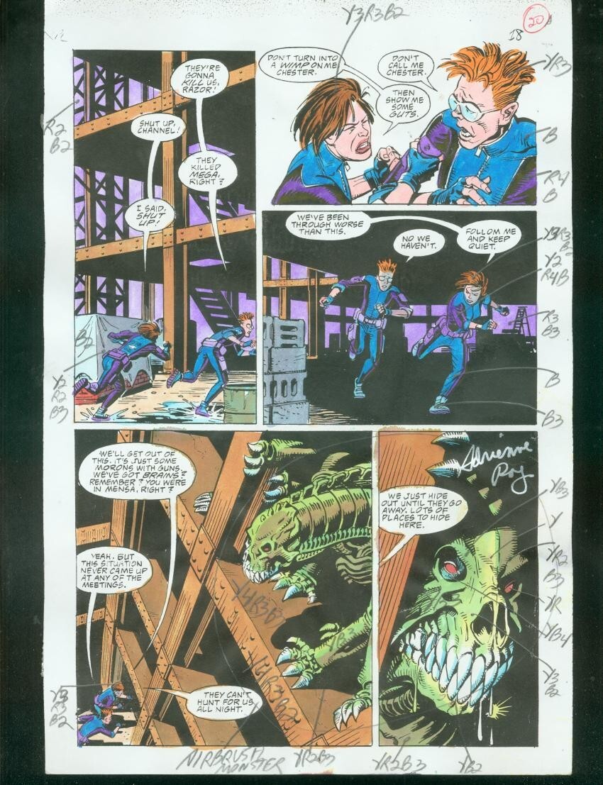 Original D.C. Color Guide Robin Annual #2 PG 20-Signed VG | Comic ...
