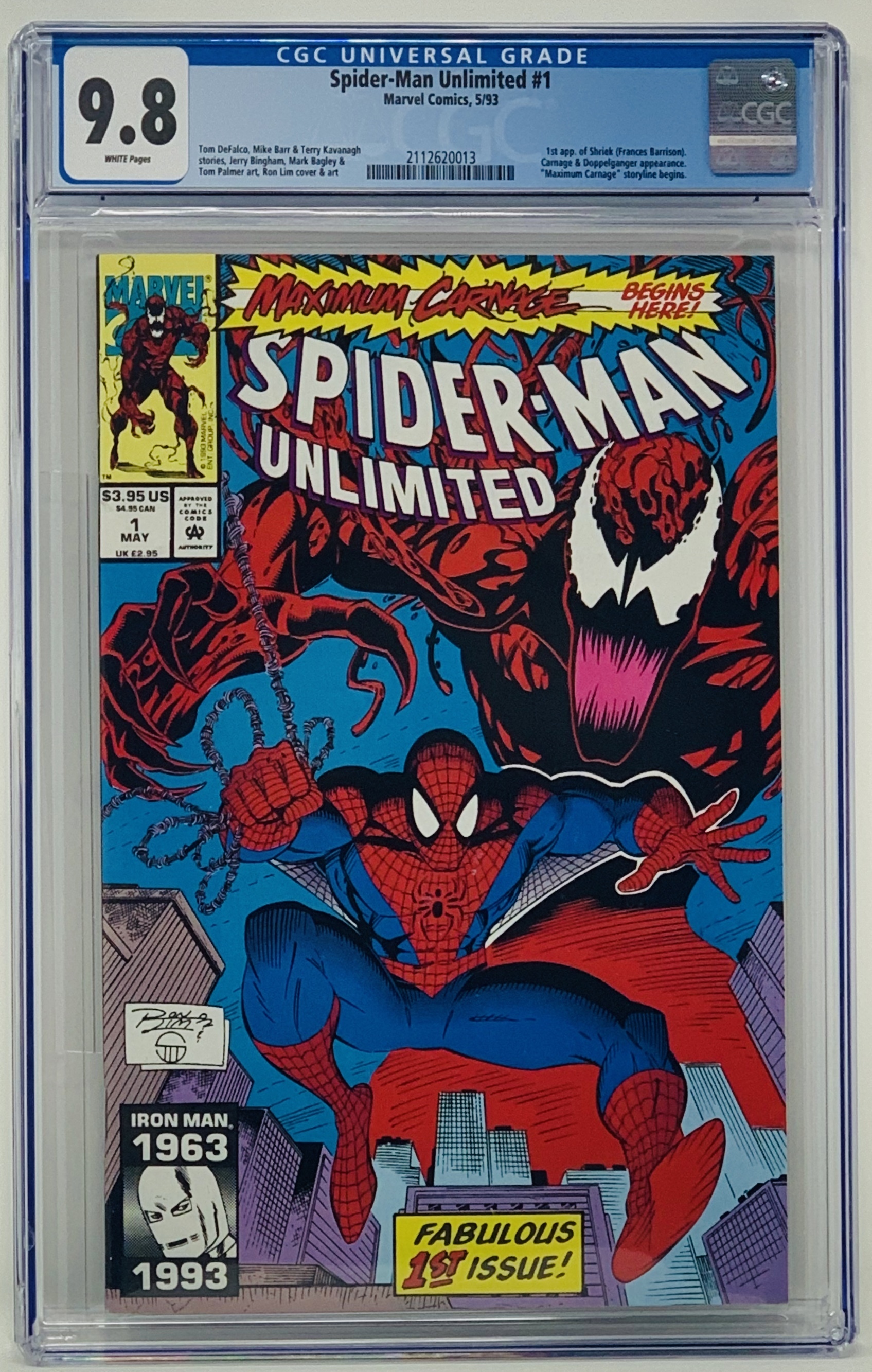 Spider-Man Unlimited #1 CGC 9.8 Marvel 1993. Shriek First App (Frances ...