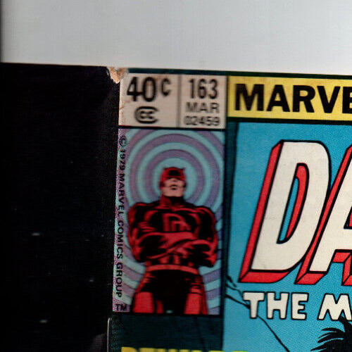 Daredevil #163 newsstand - vs Hulk - Frank Miller - 1980 - FN/VF ...